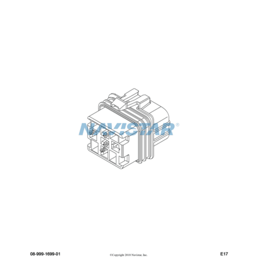 1661747C91 Navistar International | 5-Way Sealed Body Connector Male ...