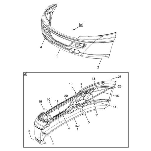 3772778C91 Navistar International | Front Bumper MIC Without Seal ...