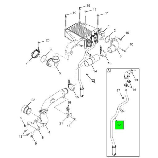 1886529C91 Navistar International | ISC Cooler Return Tube Assembly ...
