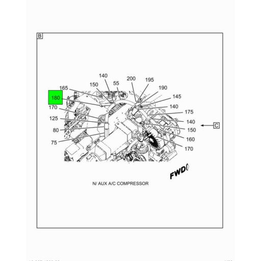 4137875C1 Navistar International | Heater Supply Hose Support | Source ...