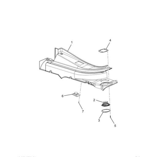 3563226C92 Navistar International | PANEL SIDE HEADER RIGHT COVE TRIM ...