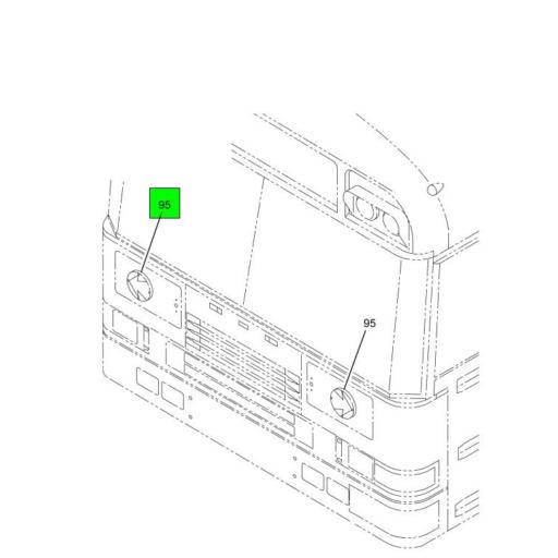 433254001 Navistar International | Amber Turn Signal Light 7 in Round ...