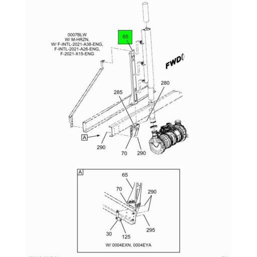 4066665C95 Navistar International | Tailpipe Stanchion Assembly ...