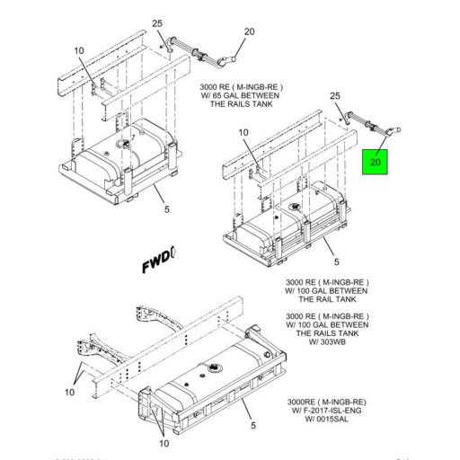 3878156C92 Navistar International | Fuel Tank Cap Kit for Front Tank ...