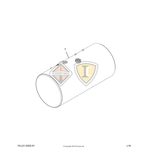 2512286C93 Navistar International | TANK FUEL 26 INCH 140 GALLON LEFT ...