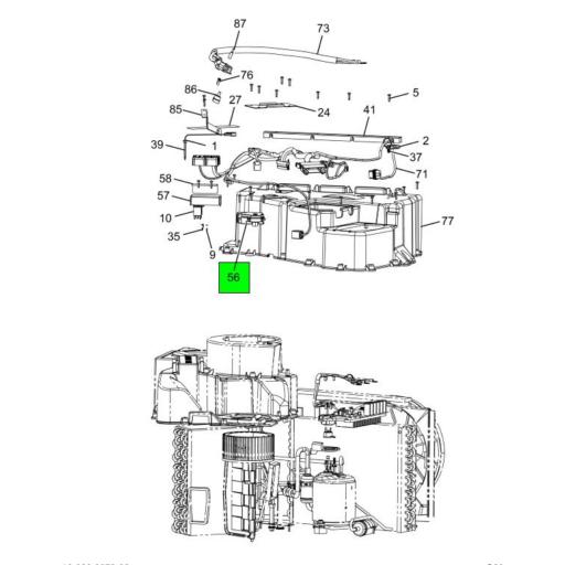 3685800C2 Navistar International | Sleeper HVAC Blend Door Control ...