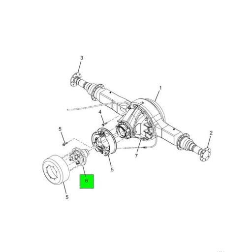 3546243C91 Navistar International | Flange Axle End Yoke SPL100 ...