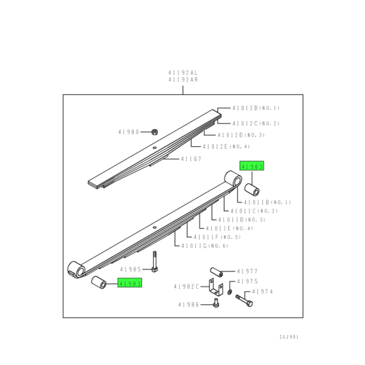 MT160891 Mitsubishi FUSO | Rear Suspension Spring Bushing | Source One ...