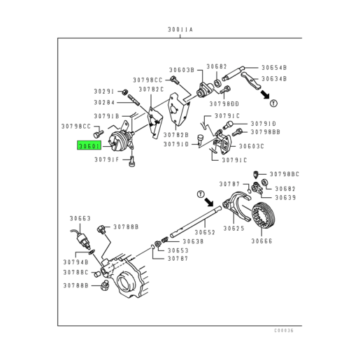 ME606672 Mitsubishi FUSO | Transfer Gearshift 4wd Rail Actuator ...