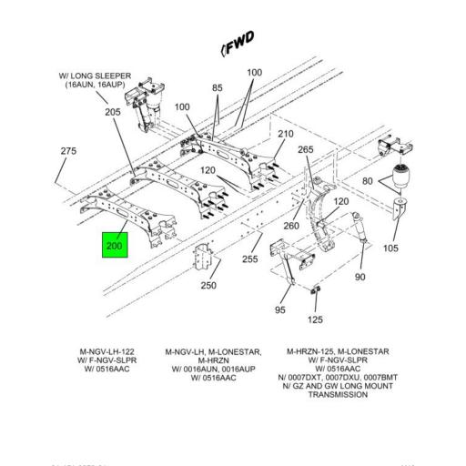4092280C92 Navistar International | Crossmember Assembly 3/8 in End ...