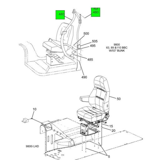 1684503C5 Navistar International | Driver Safety Seat Belt Tether ...