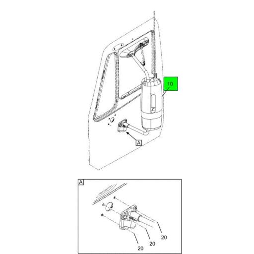 3602837C95 Navistar International | Right-Hand Convex Heated Rear-View ...