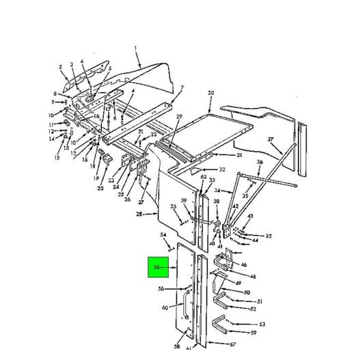 2017891L1 Navistar International | DEFLECTOR CAB AIR SIDE MOUNTING ...