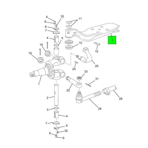 2508035C1 Navistar International | Front Axle I-Beam | Source One Parts ...