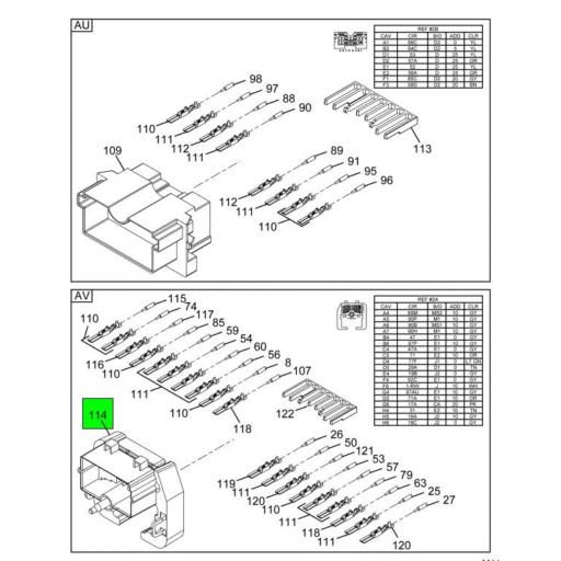 2597769C91 Navistar International | Connector Body 23-Way Black ...