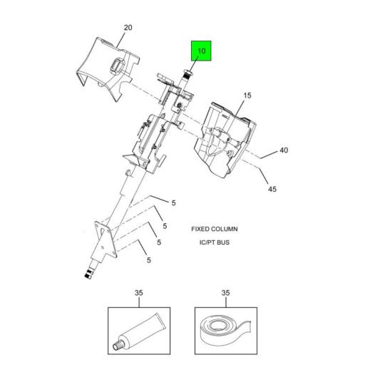 3597814C2 Navistar International | Tilting Steering Column Housing ...