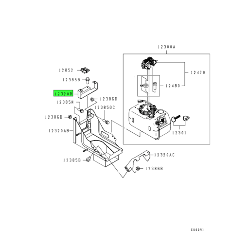 MK621228 Mitsubishi FUSO | Urea Tank Bracket | Source One Parts Center