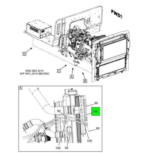 3721402C91 Navistar International | Air Conditioning Hose Compressor-to ...