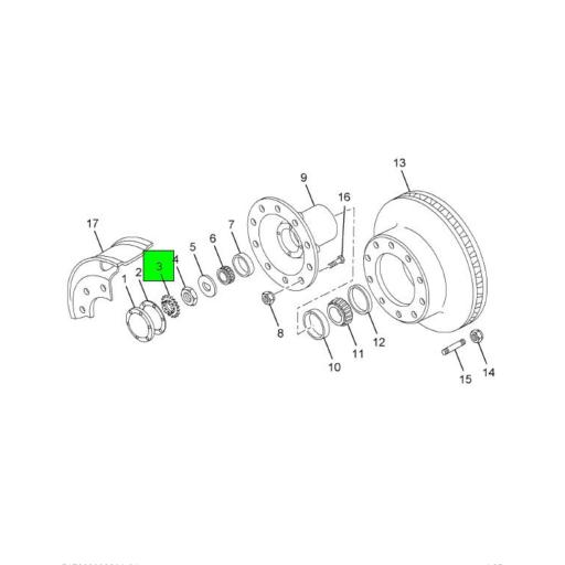 441255C1 Navistar International | Spindle Lock Nut - 5 Pack | Source ...