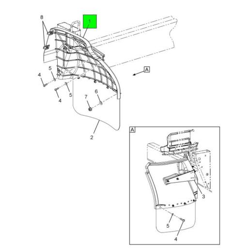 3594544C1 Navistar International | PANEL RIGHT REAR SPLASH | Source One ...