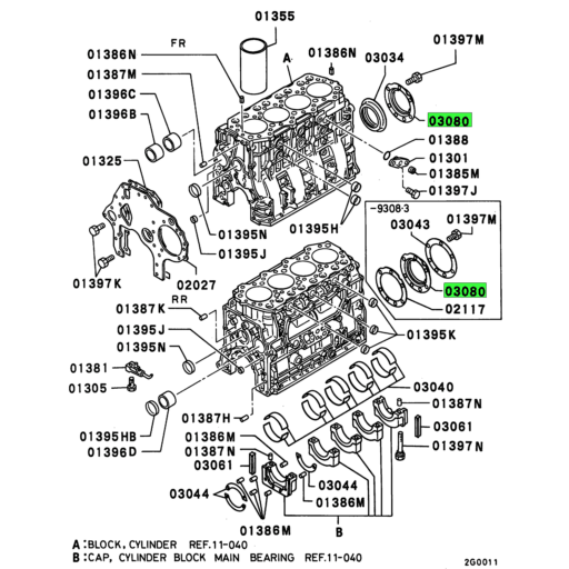 ME011867 Mitsubishi FUSO | Rear Crankshaft Oil Seal | Source One Parts ...
