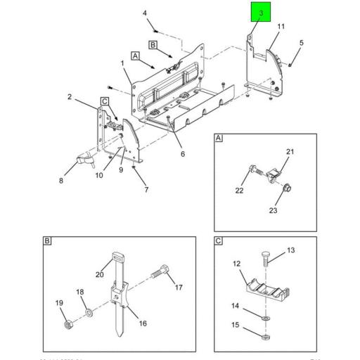3774012C2 Navistar International | BATTERY BOX SUPPORT RIGHT HAND ...