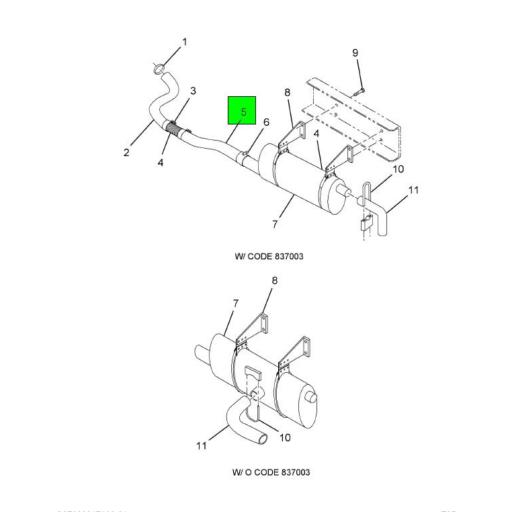 2002839C1 Navistar International | Exhaust Pipe | Source One Parts Center