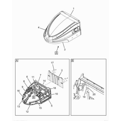 4331067C91 Navistar International | SkyRise Roof Cab Panel Assembly ...