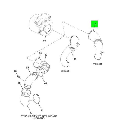 3580426C92 Navistar International | Air Cleaner Hose | Source One Parts ...