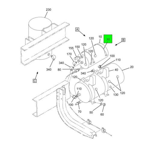460529C1 Navistar International | Air Tank Mounting Cable | Source One ...