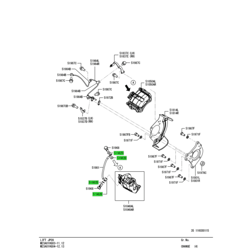 MA111832 Mitsubishi FUSO | Front Brake Gasket | Source One Parts Center