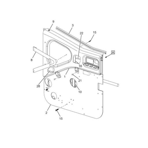 3662413C93 Navistar International | Panel Assembly Upper Left-Hand ...