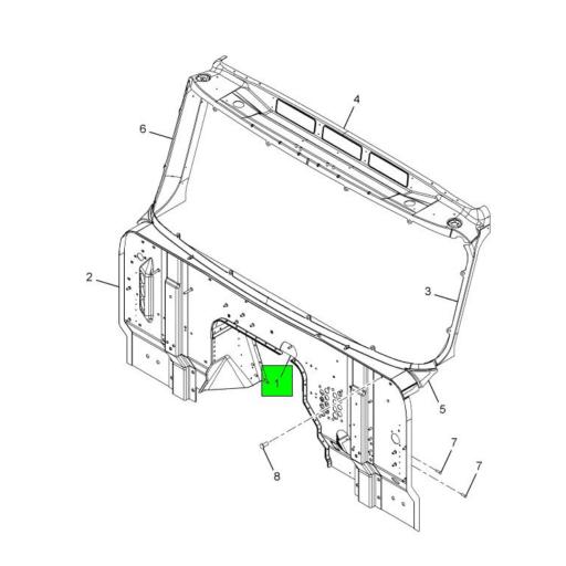 3547336C94 Navistar International | Upper Reinforcement Dash Panel ...