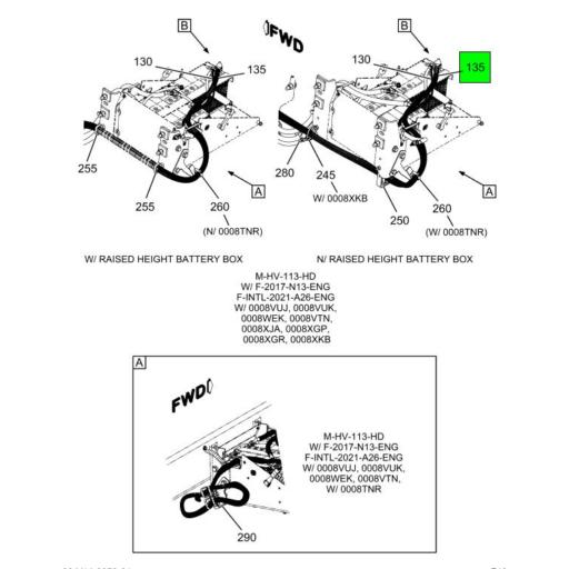 4037497C91 Navistar International | HARNESS CLEAN POWER CABLE 6550 MM ...