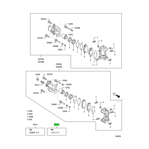 ML225279 Mitsubishi FUSO | Pad Kit | Source One Parts Center