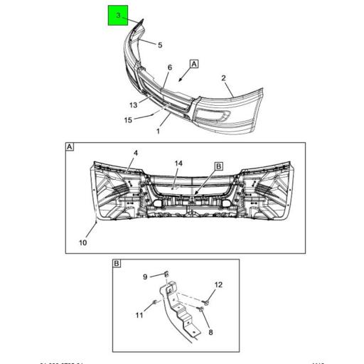 4062284C1 Navistar International | Bumper Fascia Right MIC | Source One ...