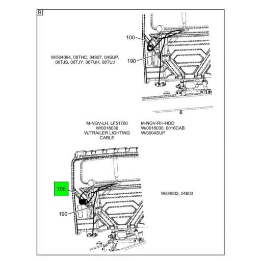 3516686C91 Navistar International | HARNESS ELECTRICAL 7 WAY TRAILER ...