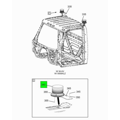 4137065C2 Navistar International | Amber LED Strobe Light | Source One ...
