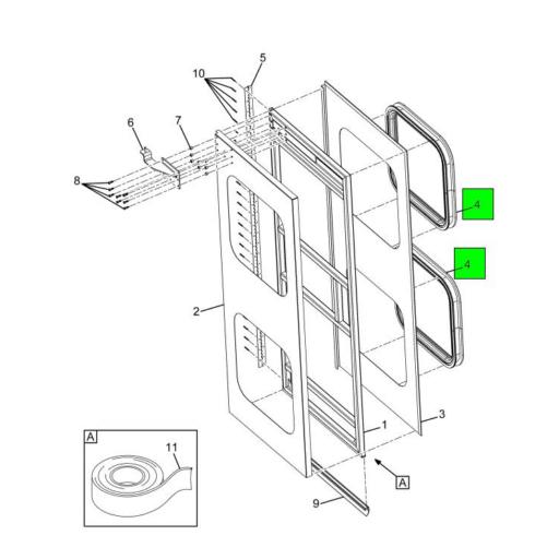 2227853C1 IC Bus | Fixed Sash Window Assembly | Source One Parts Center