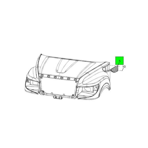 3875654C2 Navistar International | Air Intake Grille Assembly | Source ...
