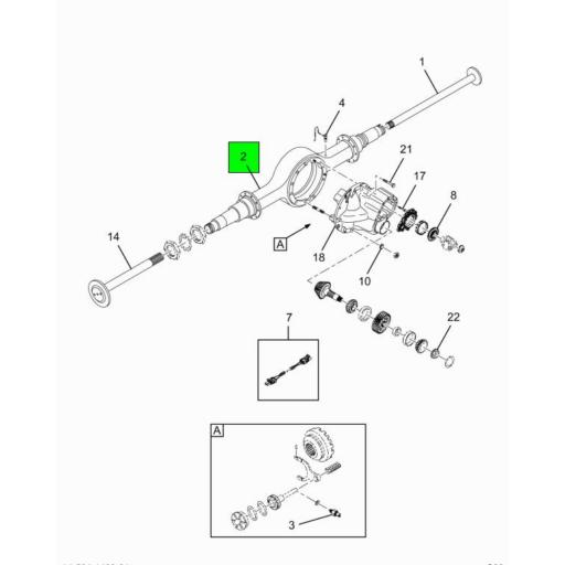 2520503C91 Navistar International | Dana R190 Axle Housing | Source One ...