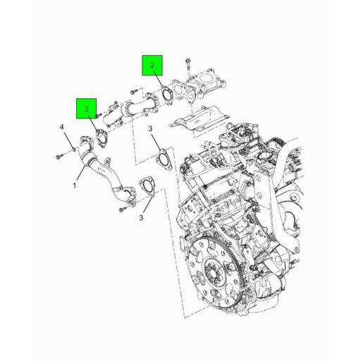 6040698C1 Navistar International | Turbocharger Inlet and Exhaust ...