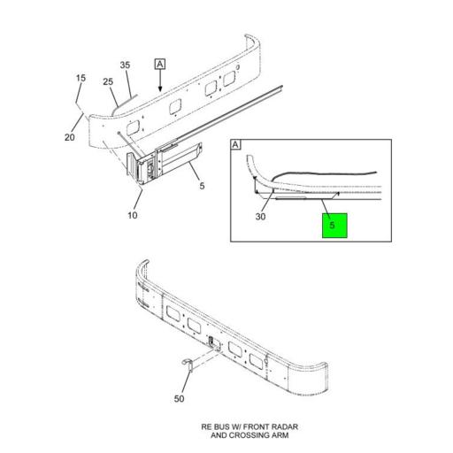 431168001 IC Bus | Crossing Gate Mounting Bracket | Source One Parts Center