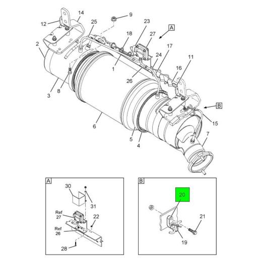2593996C1 Navistar International | Brake Hose and Cable Guide | Source ...