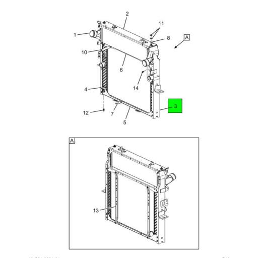 2522413C91 Navistar International | Right-Hand Radiator Assembly ...