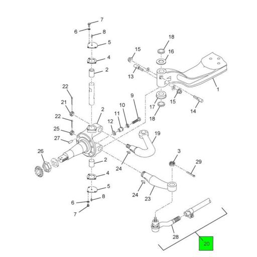 2597841C91 Navistar International | Tie Rod Assembly Light Duty ...