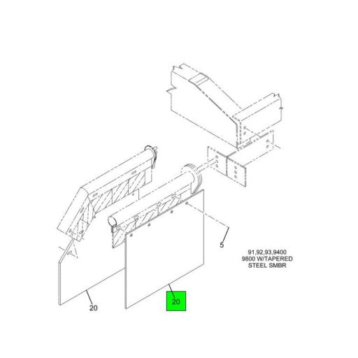 3578671C4 Navistar International | Mud Flap Guard Right Hand | Source ...