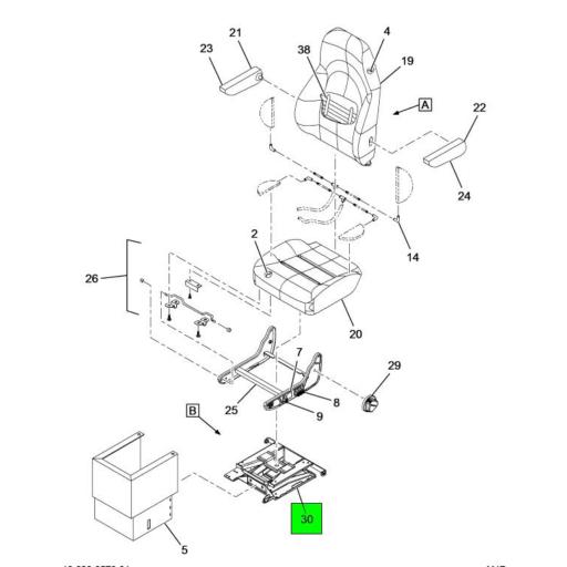 2502320C91 Navistar International | Seat Pedestal Complete Base ...