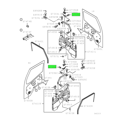 MS480003 Mitsubishi FUSO | Front Turn Signal Lamp Grommet | Source One ...