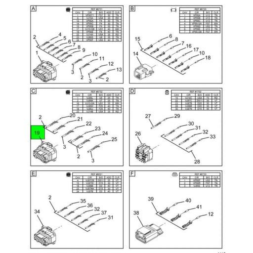 3805644C1 Navistar International | CONNECTOR BODY TYCO 24-WAY | Source ...